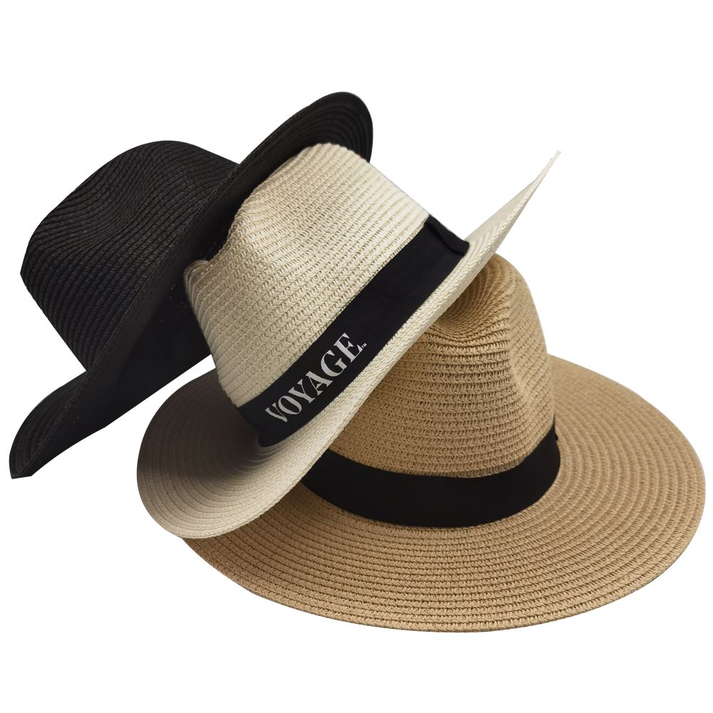 Custom Wholesale Men Women Wide Brim Natural Grass Summer Beach Sun ...